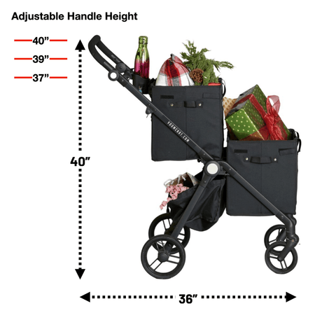 Lightweight Foldable Shopping Cart with Dual Bins | VOOMcart